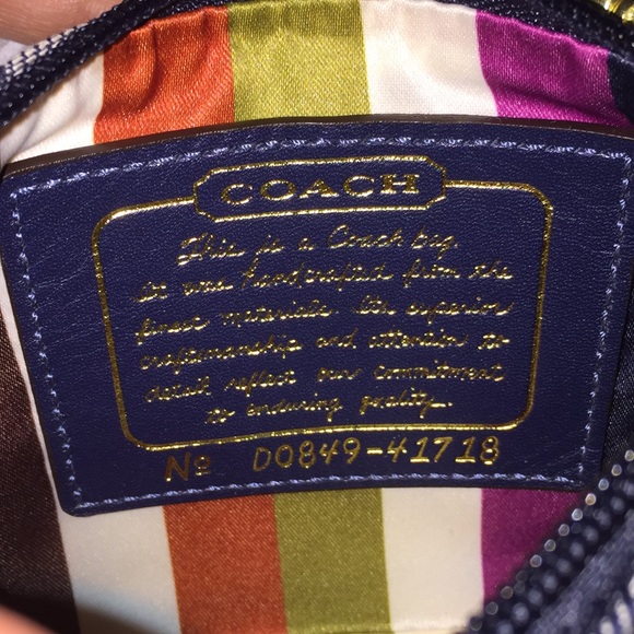 Coach | Bags | Coach Stripe Wristlet Wallet | Poshmark